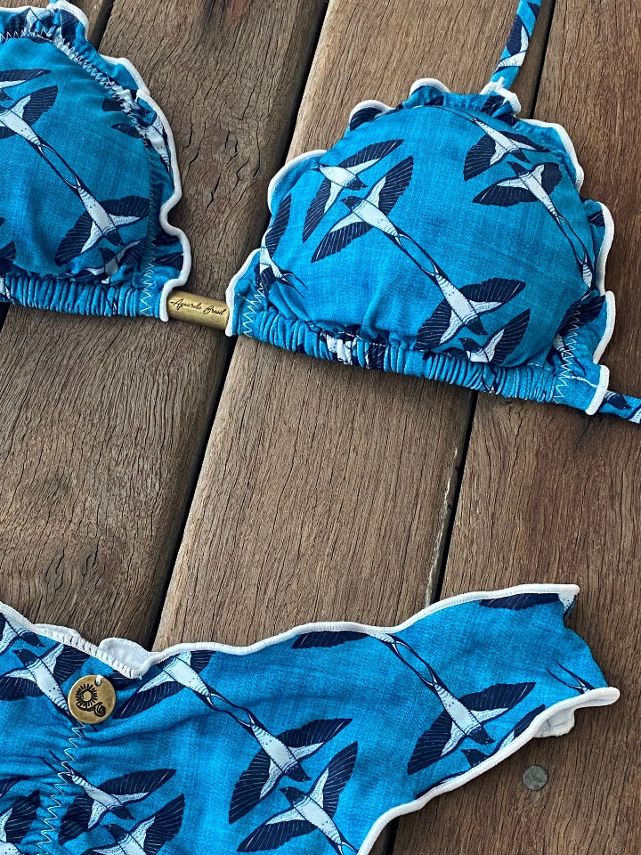 Bikini Wide Sides Ripple Flying Free (reversible bottom)